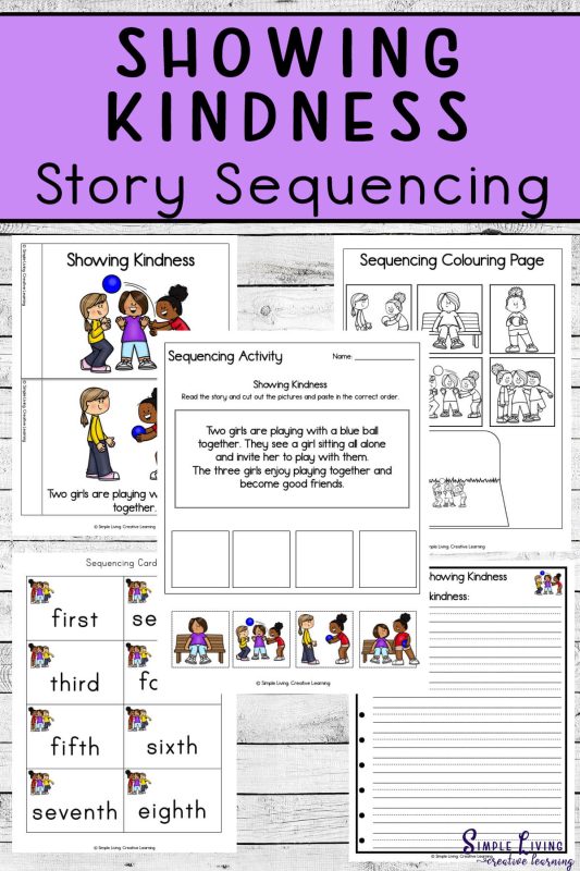 Showing Kindness Story Sequencing Printables - Simple Living. Creative ...
