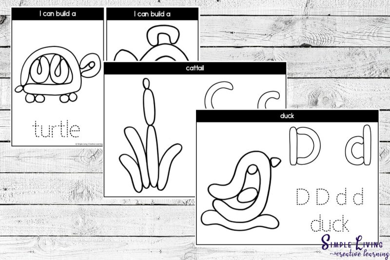 At the Pond Playdough Mats - Simple Living. Creative Learning