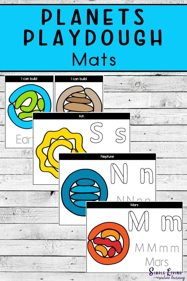 Planets Playdough Mats - Simple Living. Creative Learning