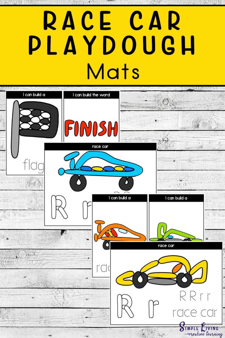 Race Cars Playdough Mats - Simple Living. Creative Learning