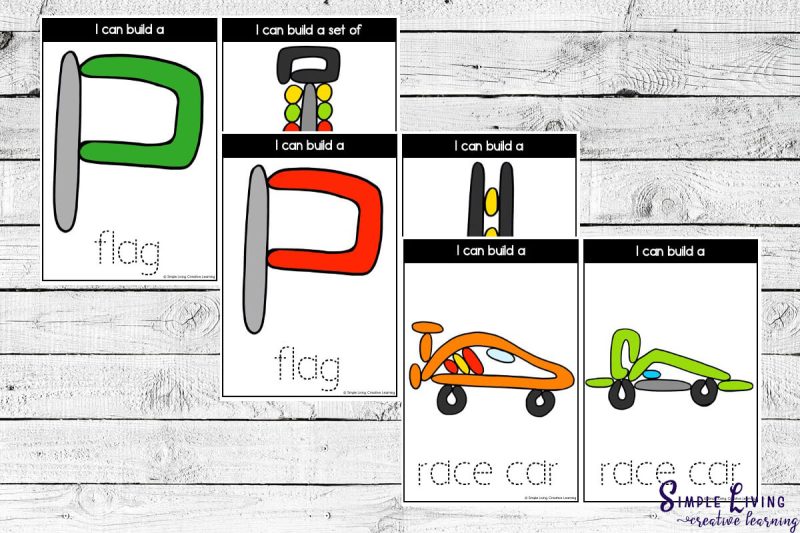 Race Cars Playdough Mats - Simple Living. Creative Learning
