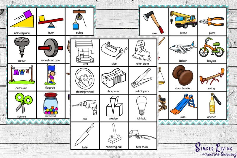 Simple Machines Bingo - Simple Living. Creative Learning