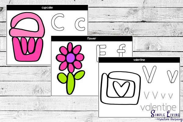 Valentines Playdough Mats - Simple Living. Creative Learning
