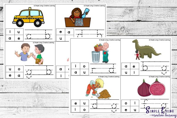 CVC Missing Letter Cards - Simple Living. Creative Learning