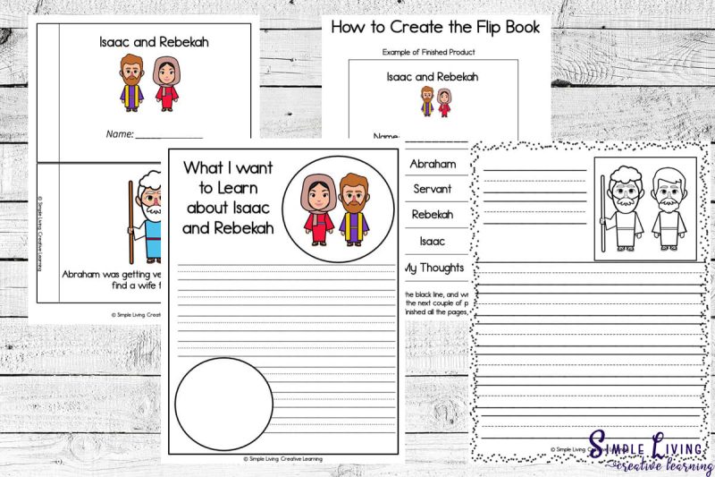Isaac and Rebekah Printables - Simple Living. Creative Learning