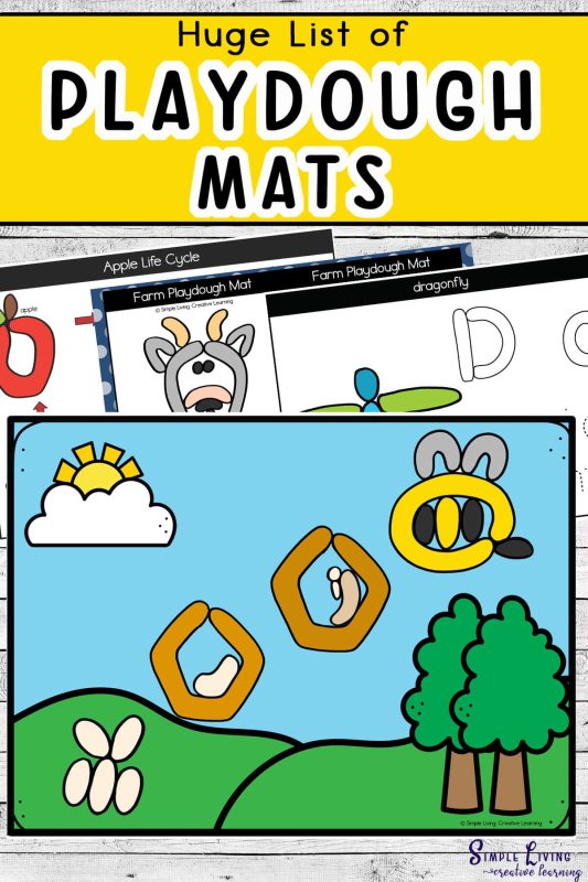 Huge List of Playdough Mats with Playdough Recipes - Simple Living ...