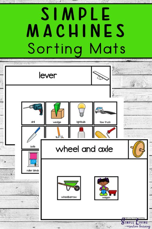 Simple Machines Sorting Mats - Simple Living. Creative Learning