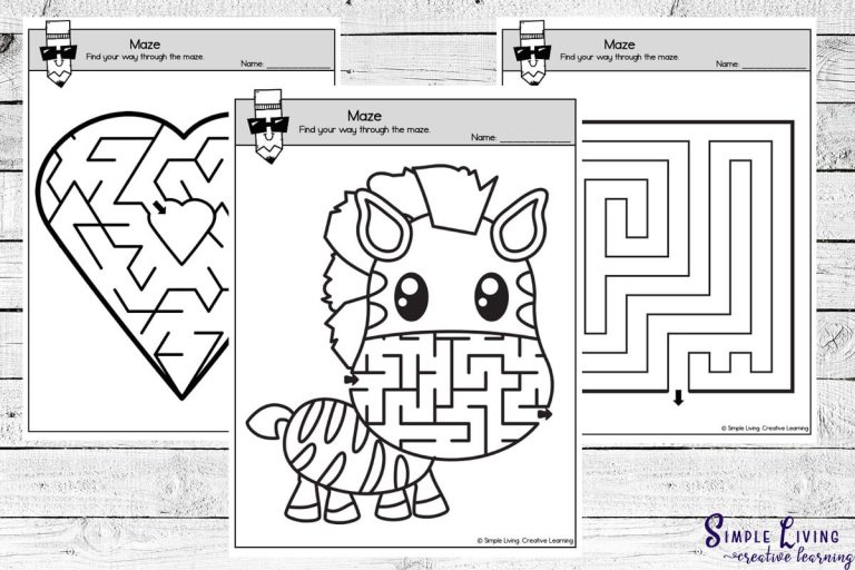 Mega Maze Printables Pack - Simple Living. Creative Learning