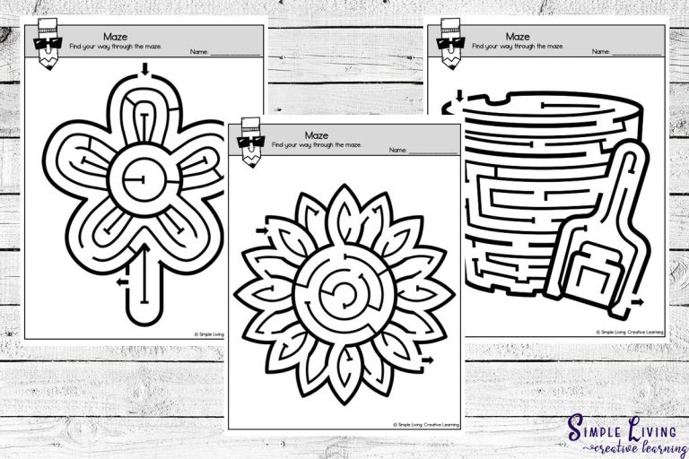 Mega Maze Printables Pack - Simple Living. Creative Learning