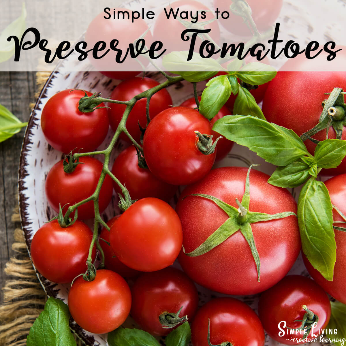 Simple Ways to Preserve Tomatoes - Simple Living. Creative Learning