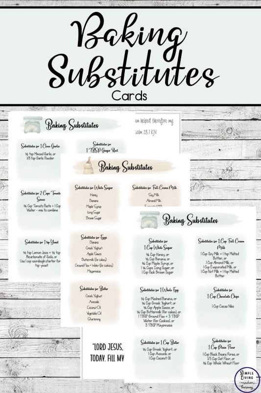 Guide to Healthy Baking Substitutes For 36 Common Ingredients - Simple ...