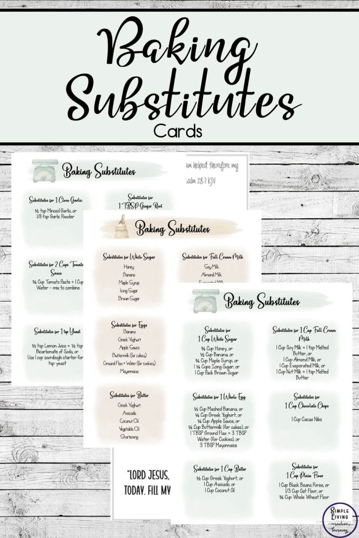 Guide to Healthy Baking Substitutes For 36 Common Ingredients - Simple ...