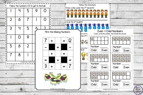 Soccer Printables - Simple Living. Creative Learning